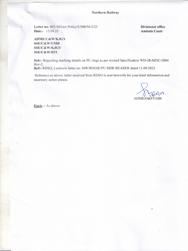 Marking On PU Rings | PDF