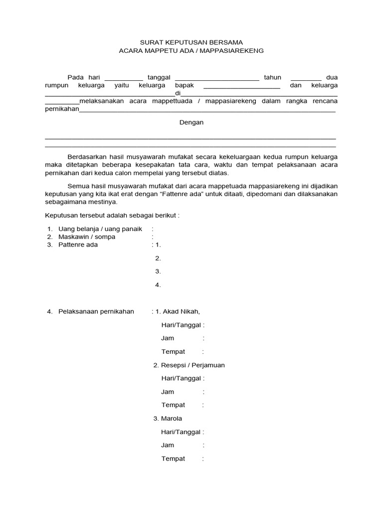 Surat Keputusan Bersama | PDF