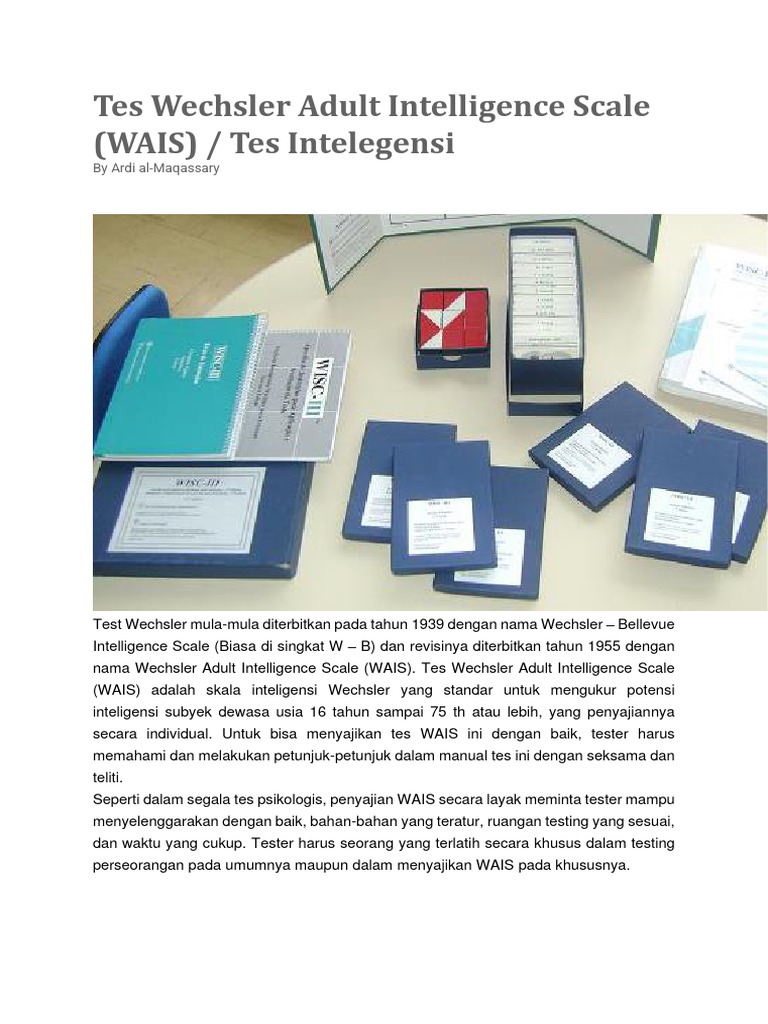 215 - 20221001042515 - Tes Wechsler Adult Intelligence Scale | PDF