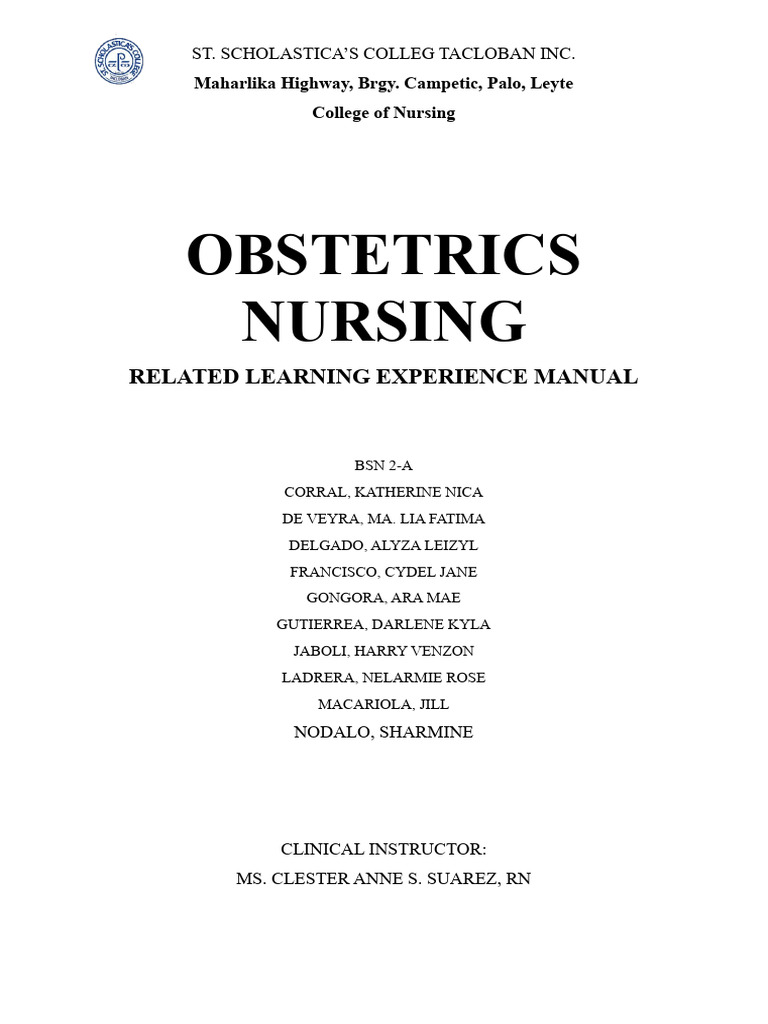 Obstetric Nursing Learning Manual | PDF