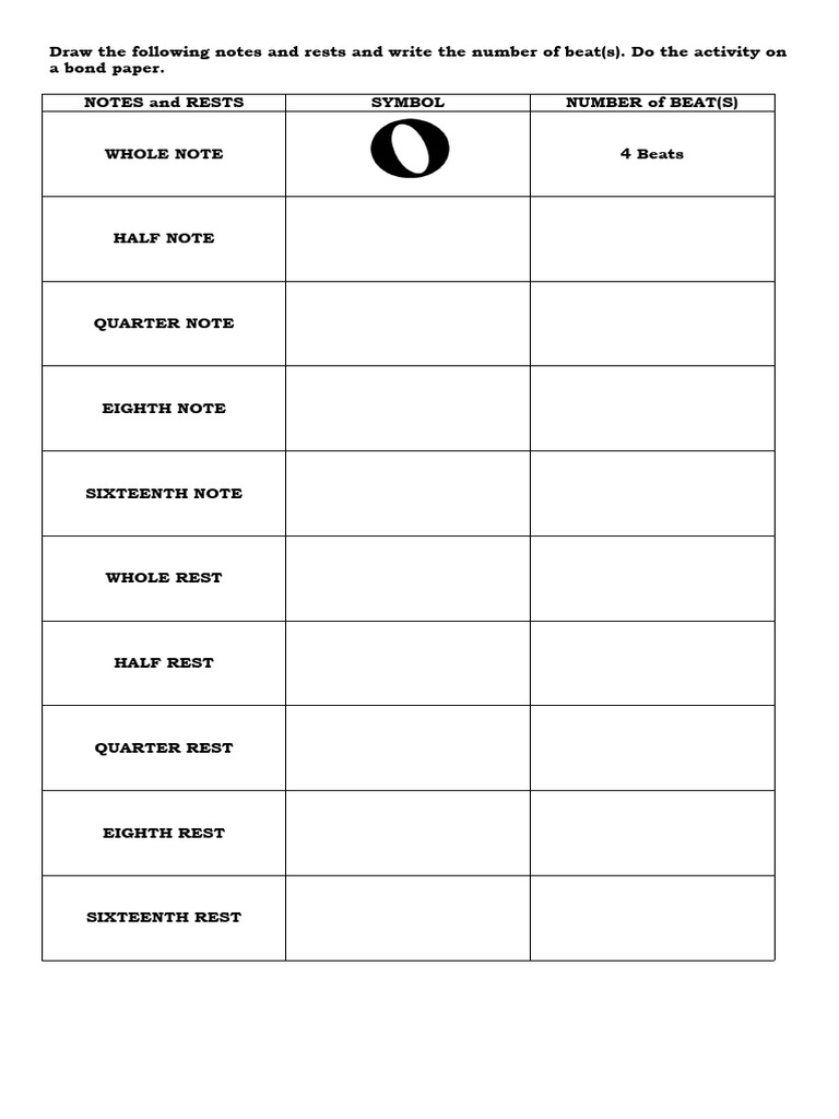 Music Activity | PDF
