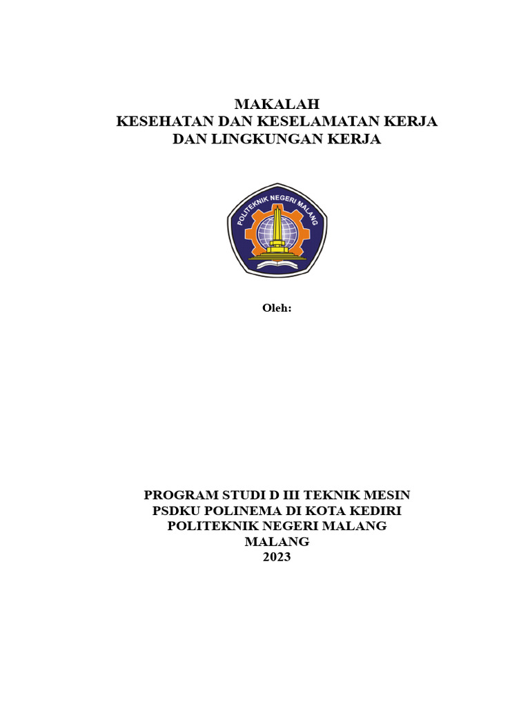 Makalah k3 | PDF