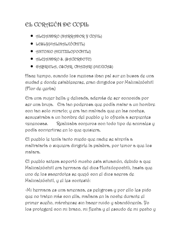 El Corazón de Copil | PDF