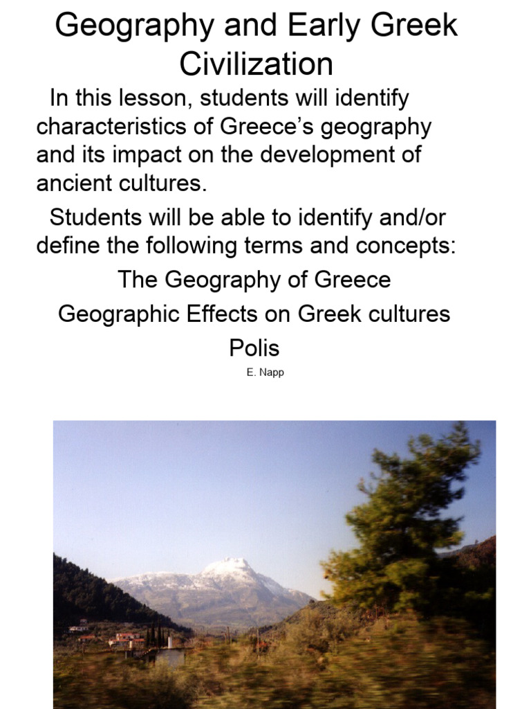 Geography and Early Greek Civilization (15) 2 | PDF