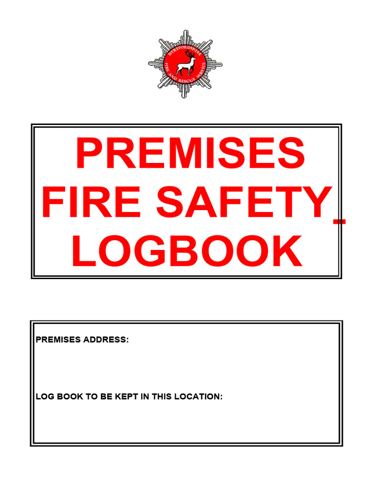 Fire Safety Logbook Guidelines | PDF | Public Safety | Hazards