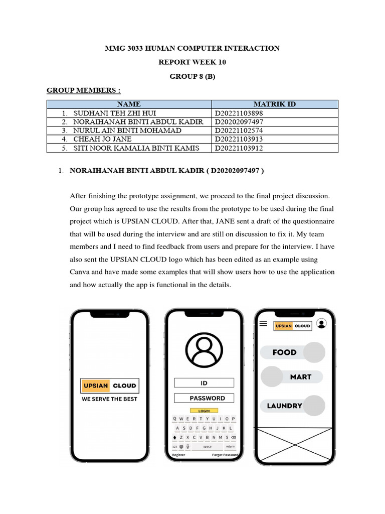 Report Hci | PDF | Cloud Computing | Human–Computer Interaction