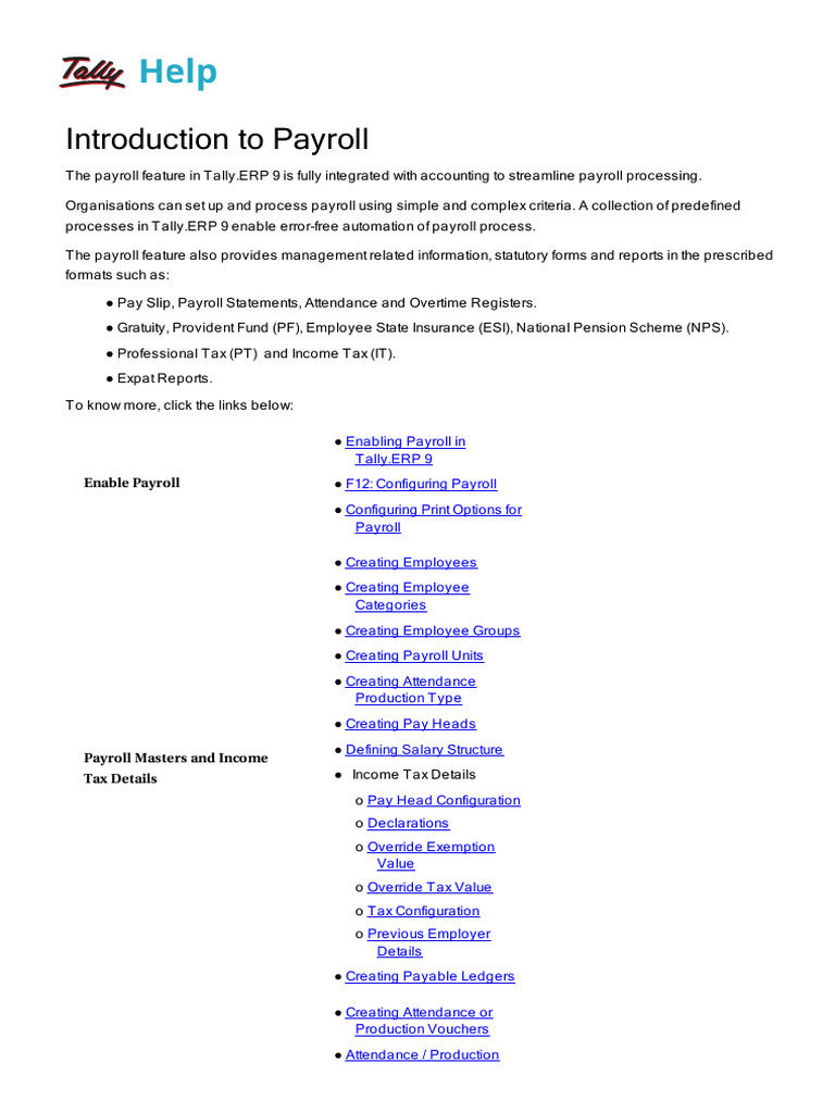 Introduction To Payroll | PDF