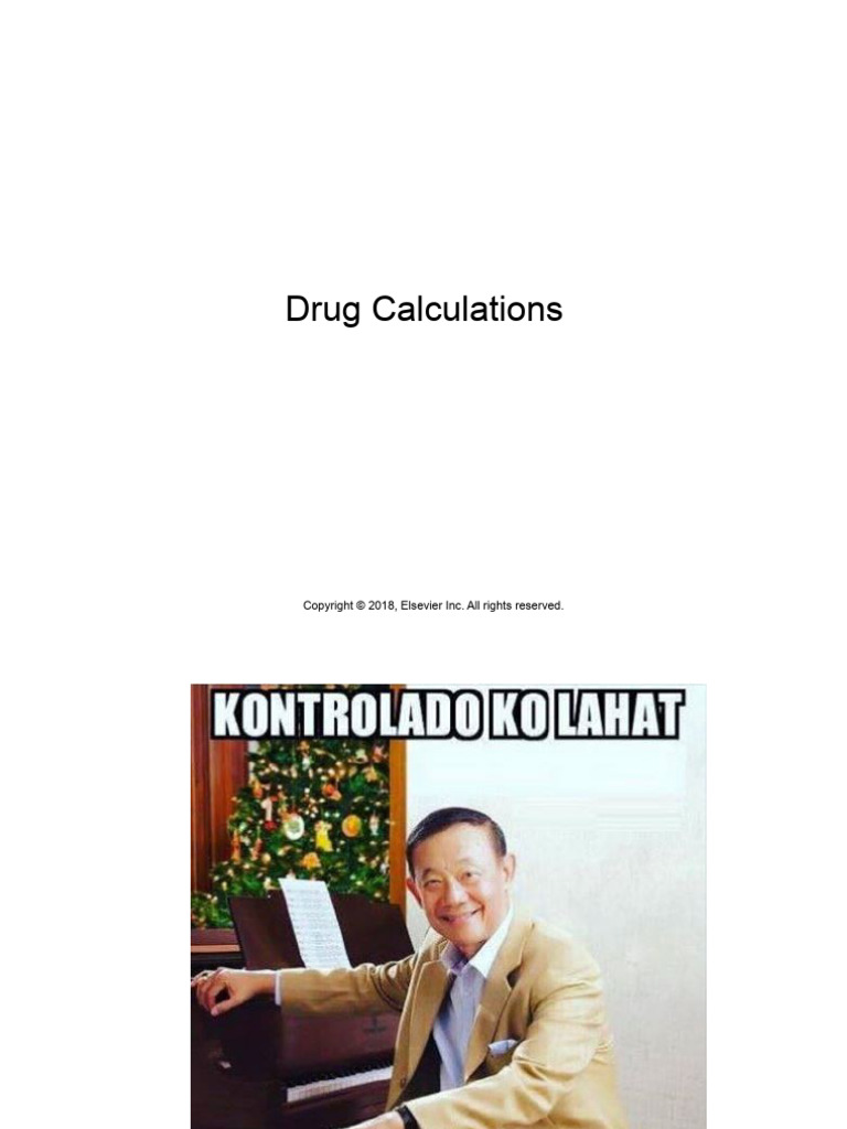 A4 Drug Calculations Edited 2022 | PDF