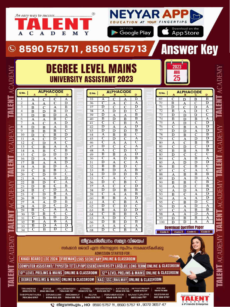 University Asst. Answer Key With Links | PDF