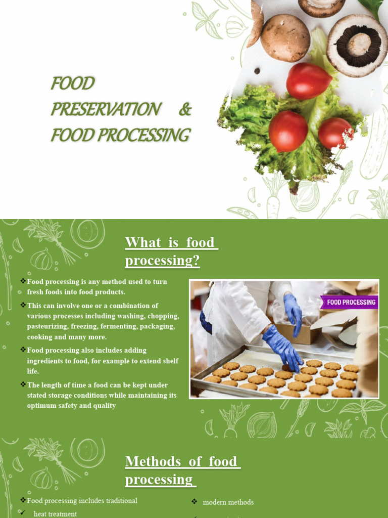 Food Preservation and Processing Methods | PDF | Food Preservation ...