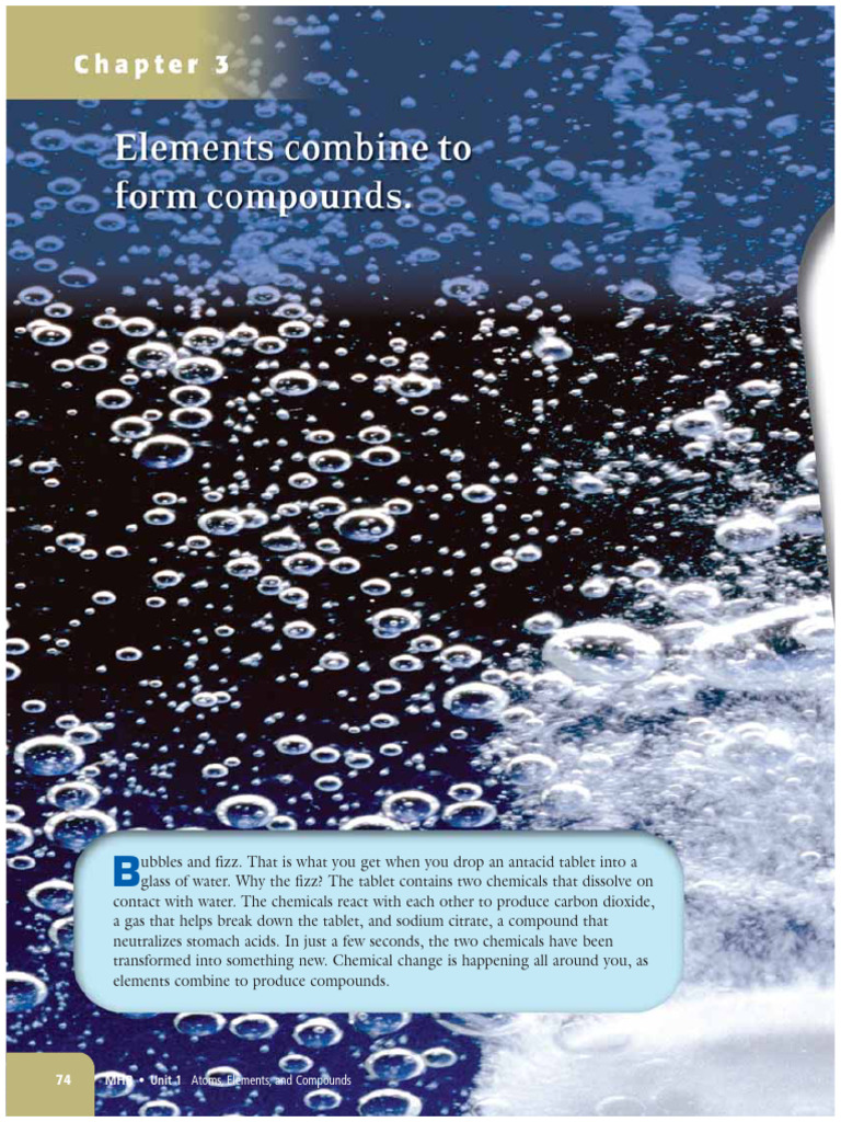 MHR - Unit 1 Atoms, Elements, and Compounds | Download Free PDF | Chemical Compounds | Ion