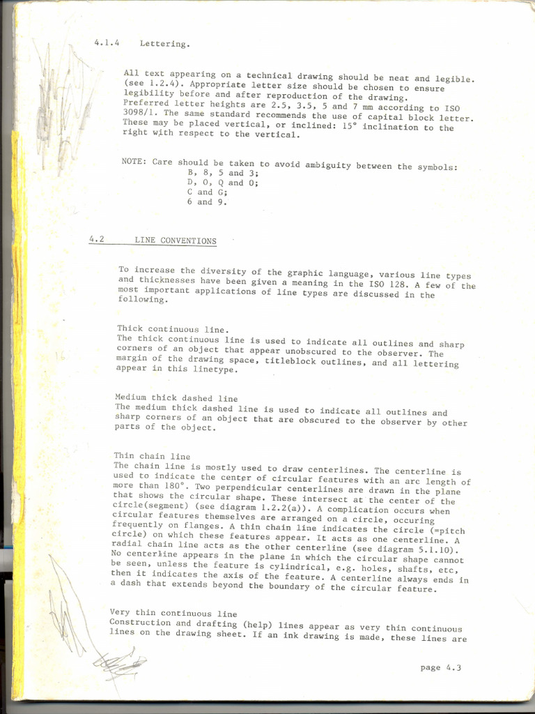 Handbook For Mechanical Drawing Chap 4-6 | PDF