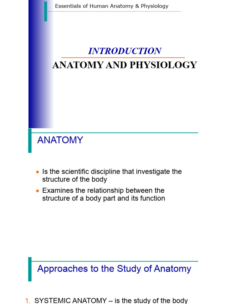 Introductio To Anatomy2023 | PDF