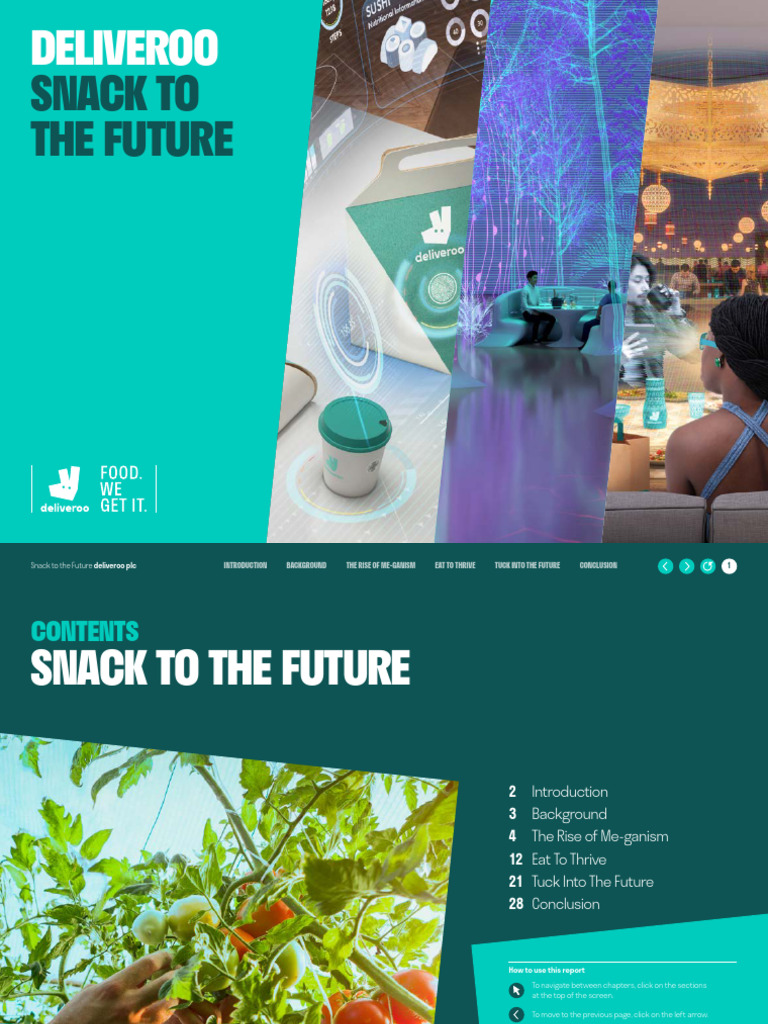 Deliveroo Snack To The Future 1 | PDF