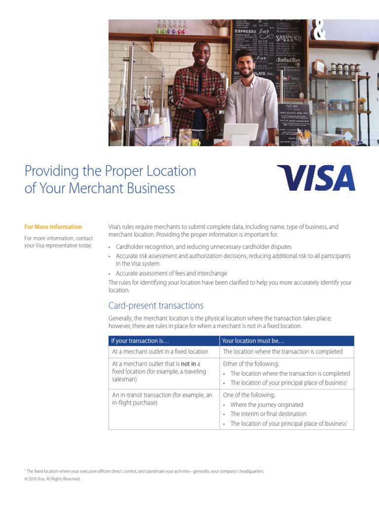 Merchant Location Compliance Guide | PDF | Visa Inc. | Payments