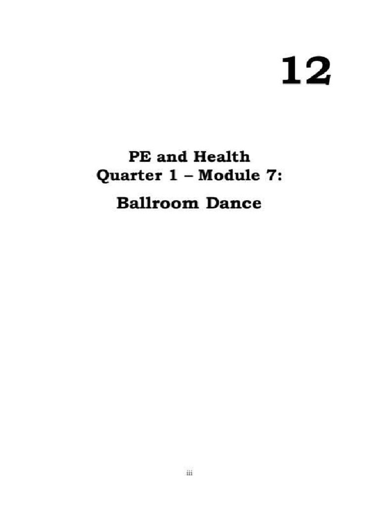 BALLROOM - PE Module | PDF