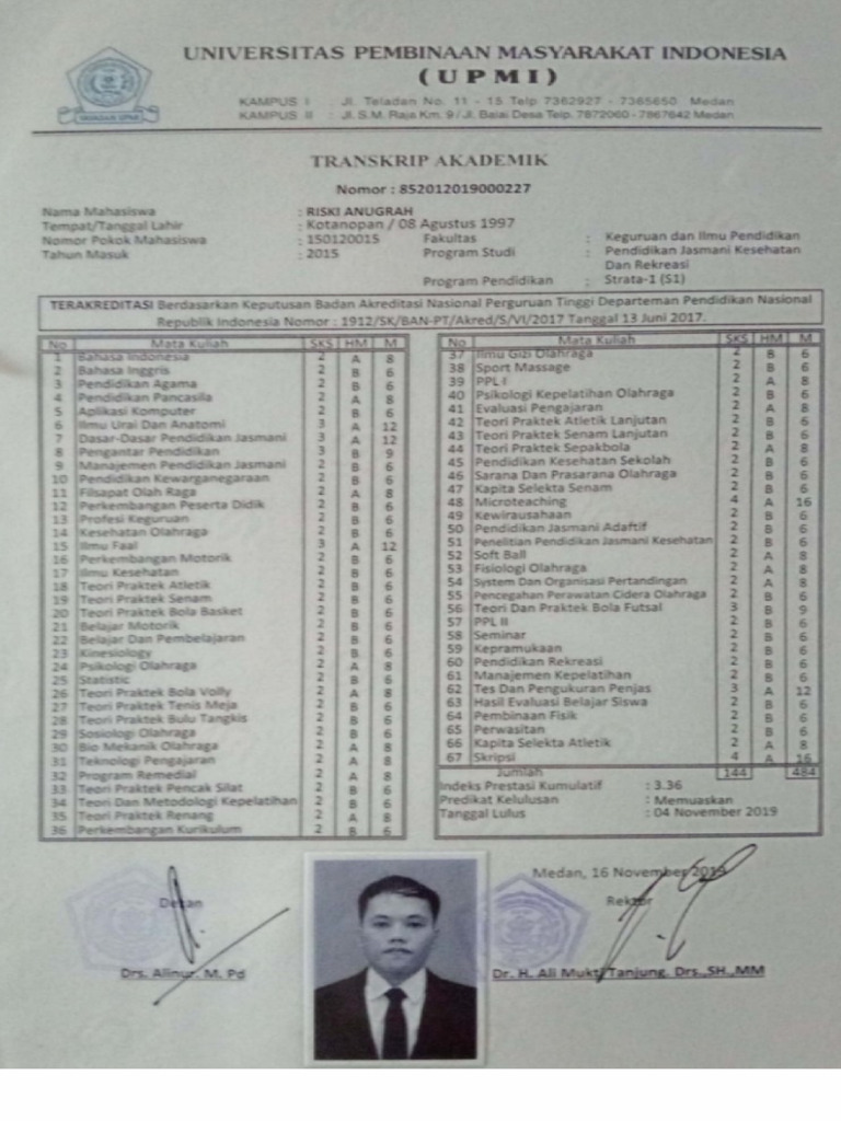 Transkrip Riski | PDF