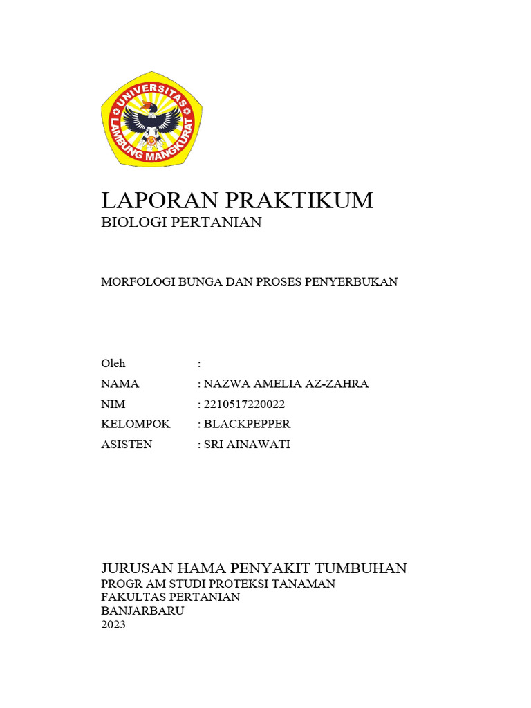 Morfologi Bunga dan Penyerbukan Tumbuhan | PDF