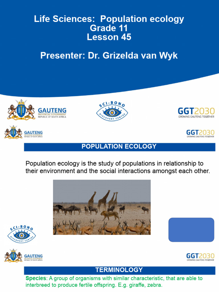 Life Sciences Gr.11 Lesson 45 Population Ecology | PDF | Ecology ...