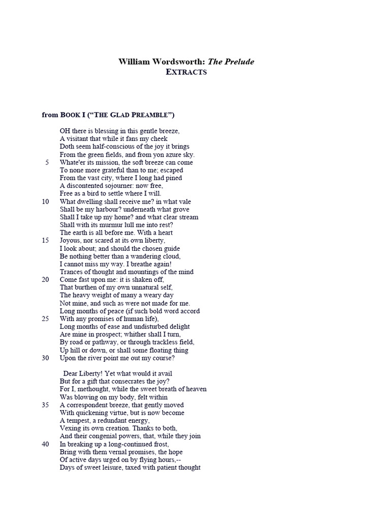 Prelude Extracts | PDF