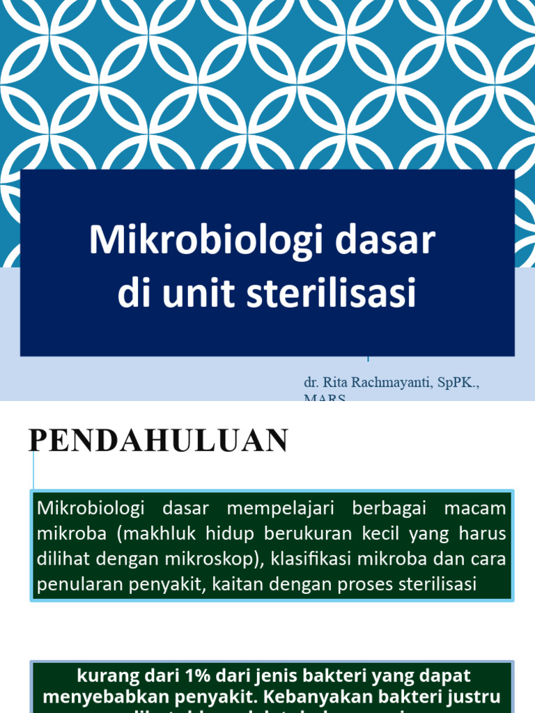 Mikrobiologi Dasar Untuk Cssd | PDF