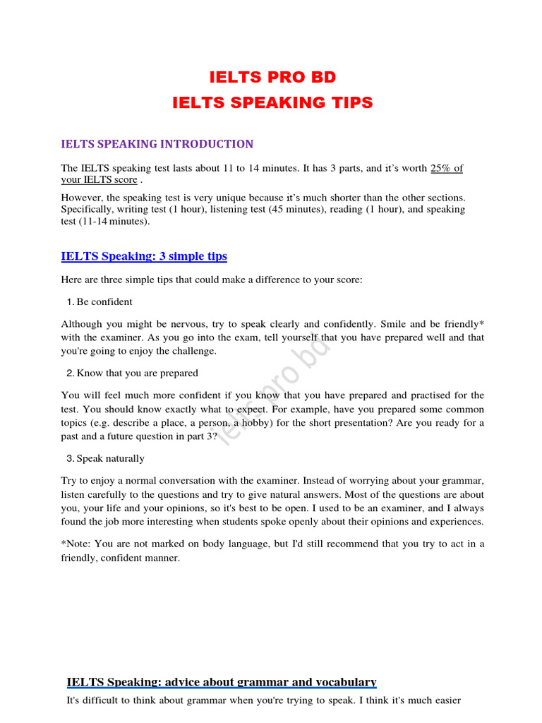 IELTS Speaking Lesson 123 | PDF | Question | International English ...