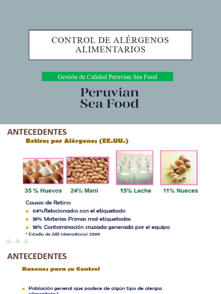 Gestion De Control De Alergenos Pdf