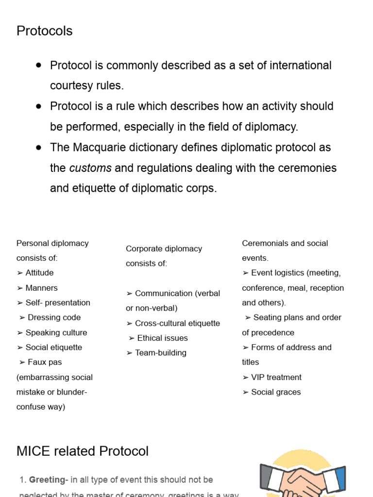 Module2. Protocols | PDF | Etiquette | Flag