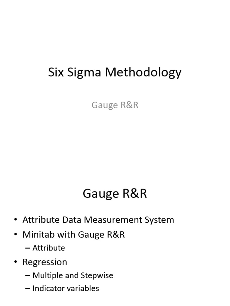 Attribute Agreement Analysis with Minitab | PDF
