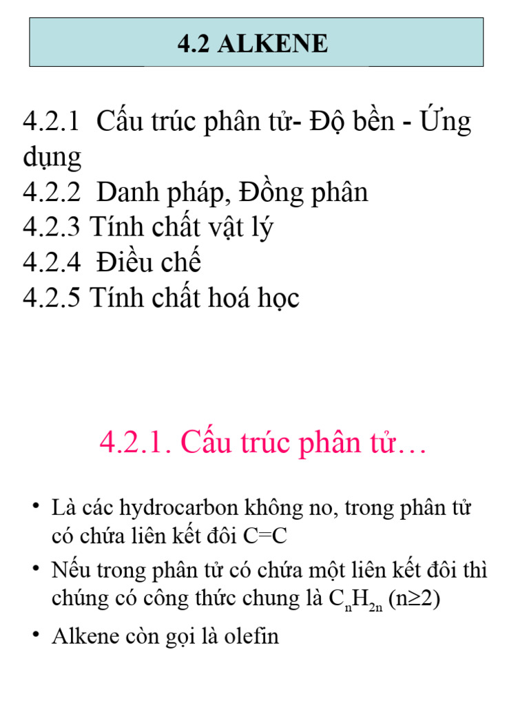 4.2 Alkene | PDF