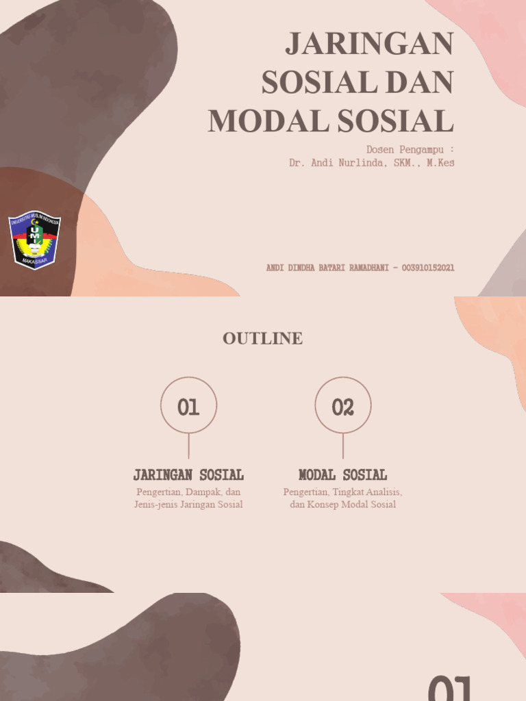Jaringan Sosial Dan Modal Sosial | PDF