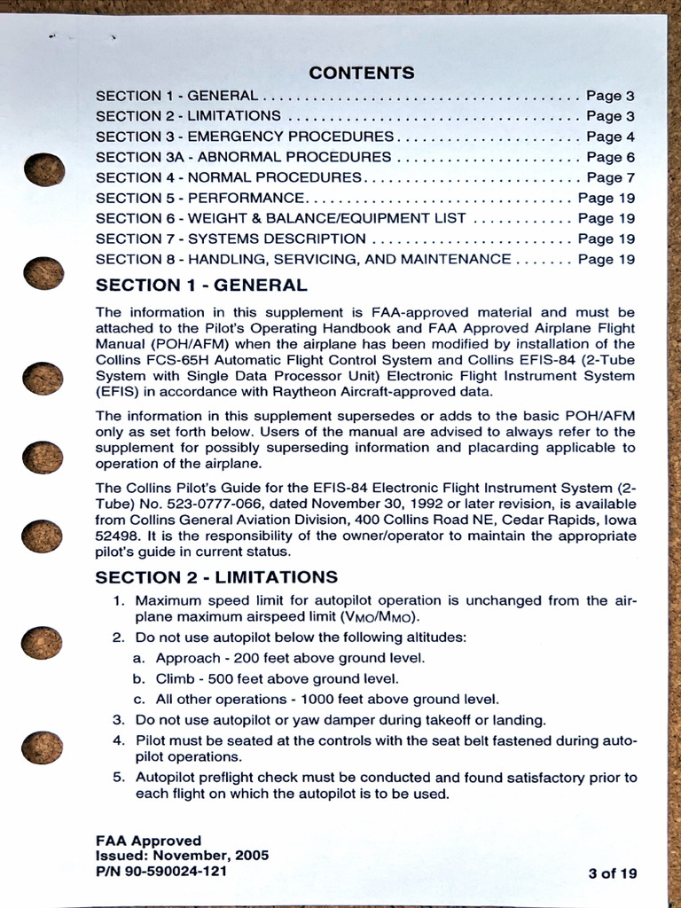 Collins APS-65 Autopilot Operations Guide | PDF