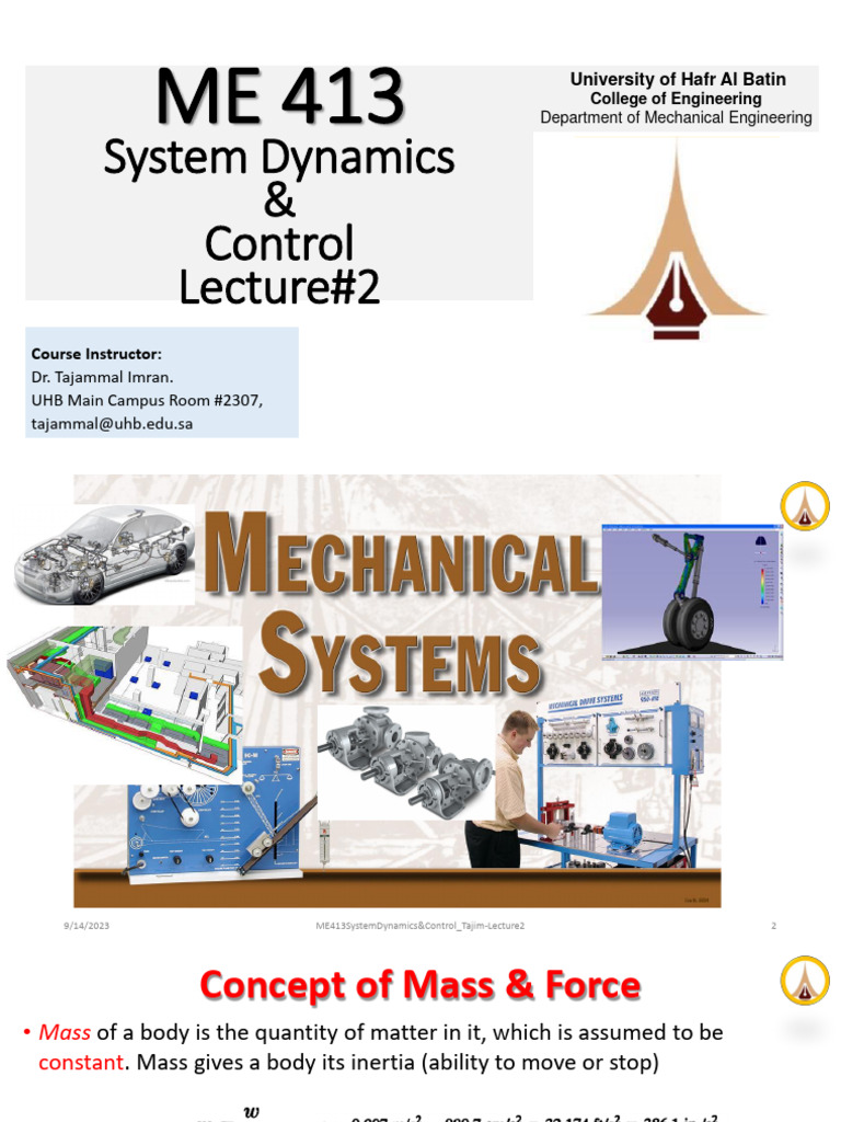 ME413 Lecture2 | PDF