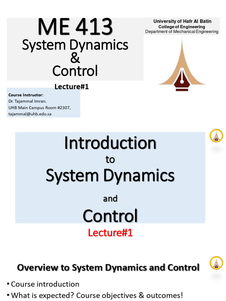ME413 Lecture1 | PDF | Complex Number | Equations