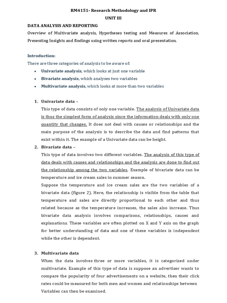 Unit-3 Research Methods-MCA | PDF