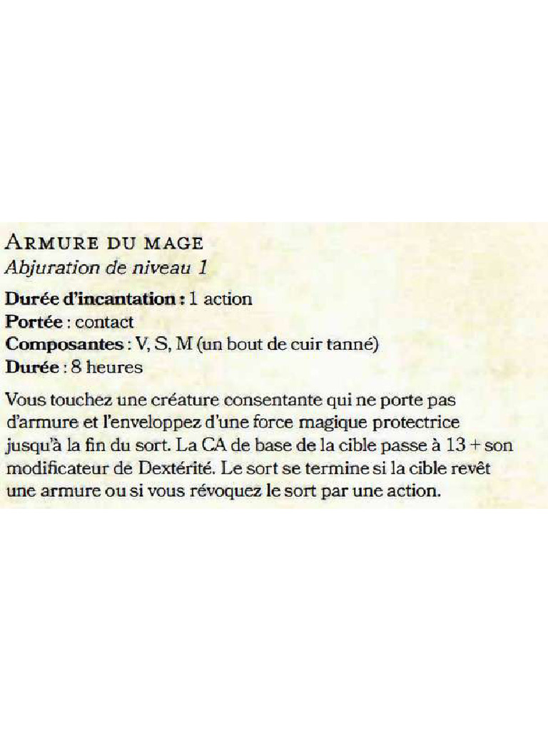 Armure de Mage | PDF