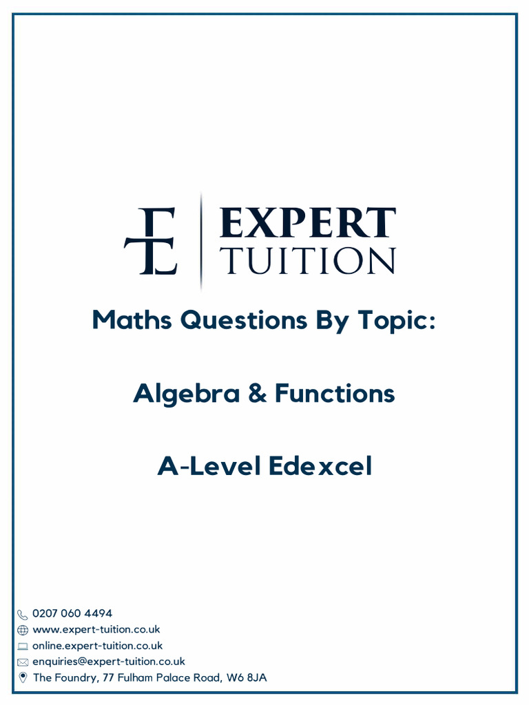 Algebra Functions | PDF