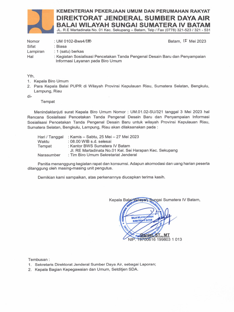 Keg Sosialisasi Pencetakan Tanda Pengenal Desain Baru Dan Penyampaian ...