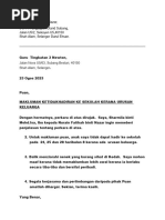 Contoh Surat MC | PDF