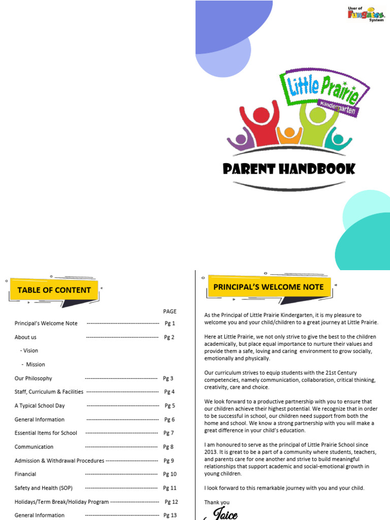 Parent Handbook | PDF | Learning | Teachers