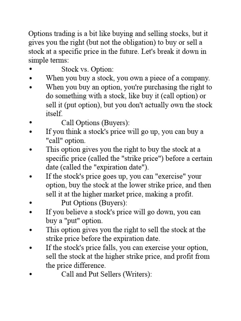Options trading | PDF