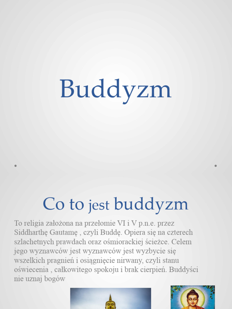 Buddyzm Zuzanna Leszega 2A | PDF