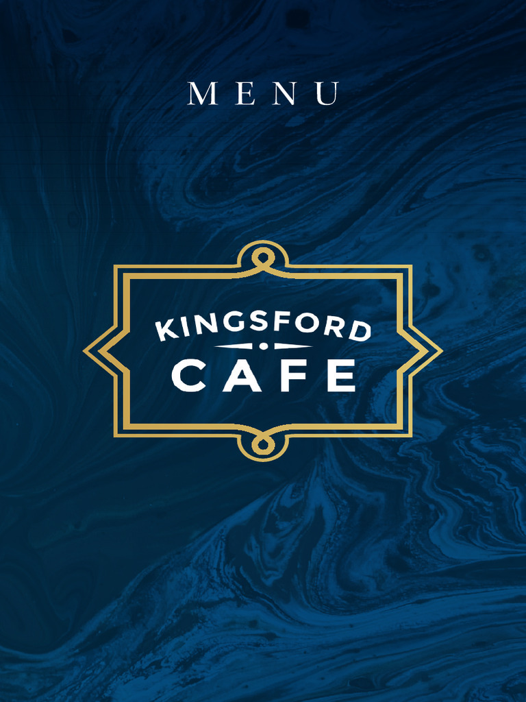 Kingsford Cafe Menu 01JUL22 Digital | PDF