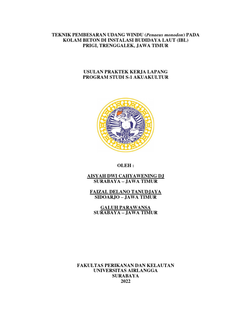 Proposal PKL Prigi Kel 27 Fix Dong | PDF