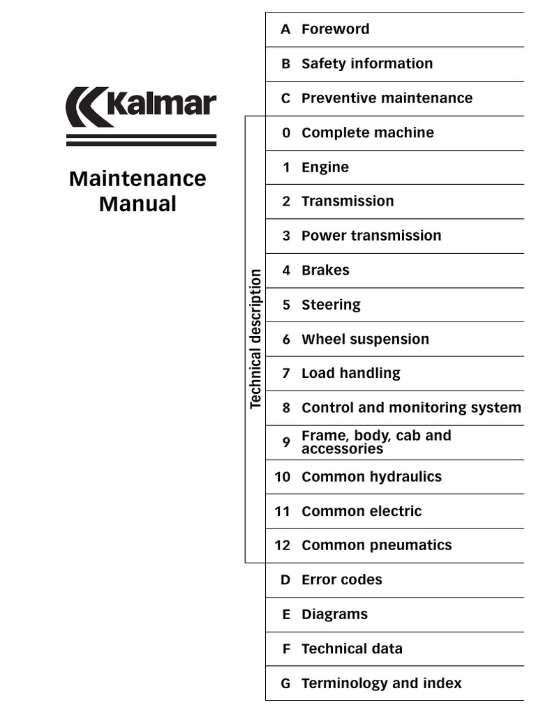 Maintenence Manual | PDF