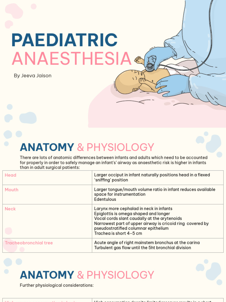 Paediatric Anaesthesia | PDF