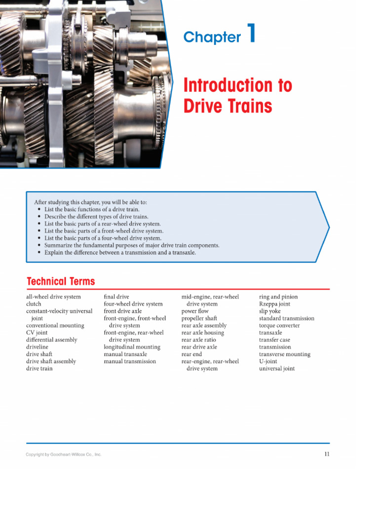 Printable - Manual Drive Trains and Axles, 4th Edition, Online Textbook Page 11 | PDF
