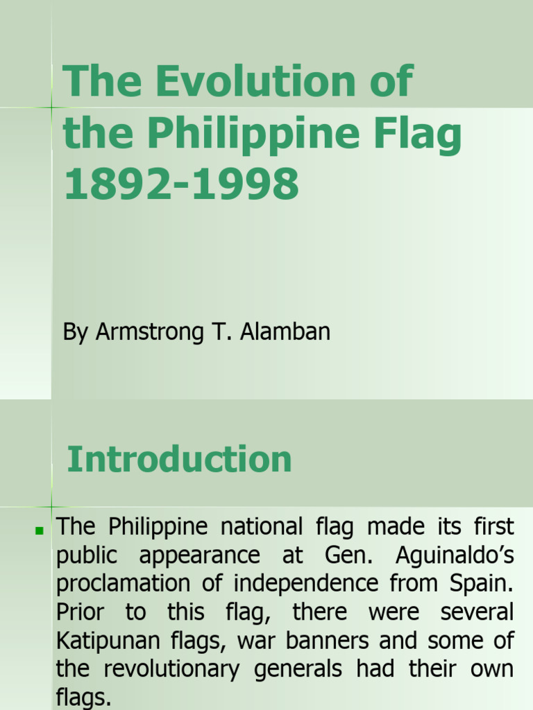 The Evolution of The Philippine Flag | PDF