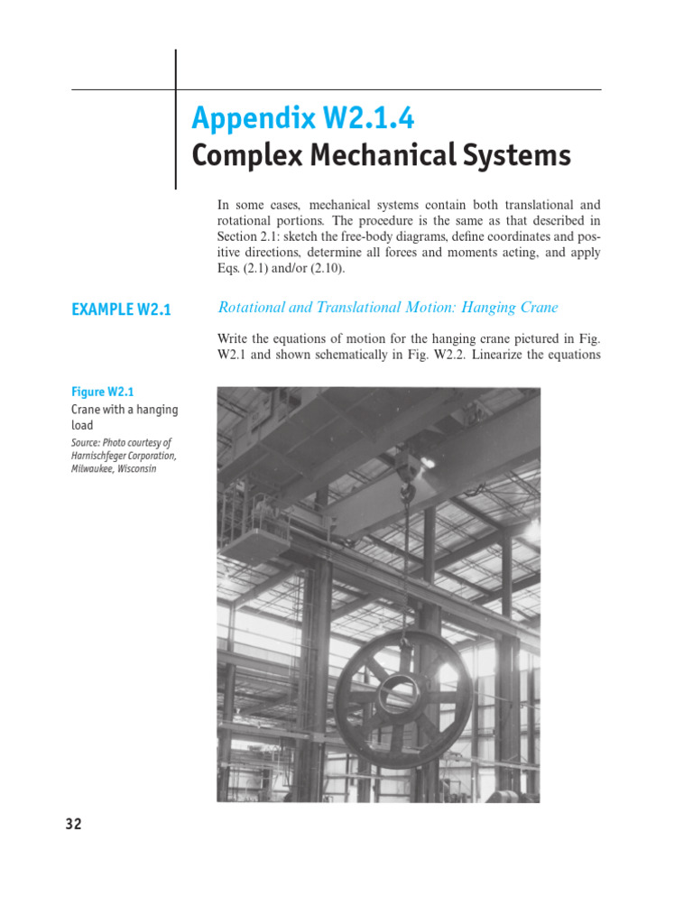 Examples of Motion in Cranes | PDF