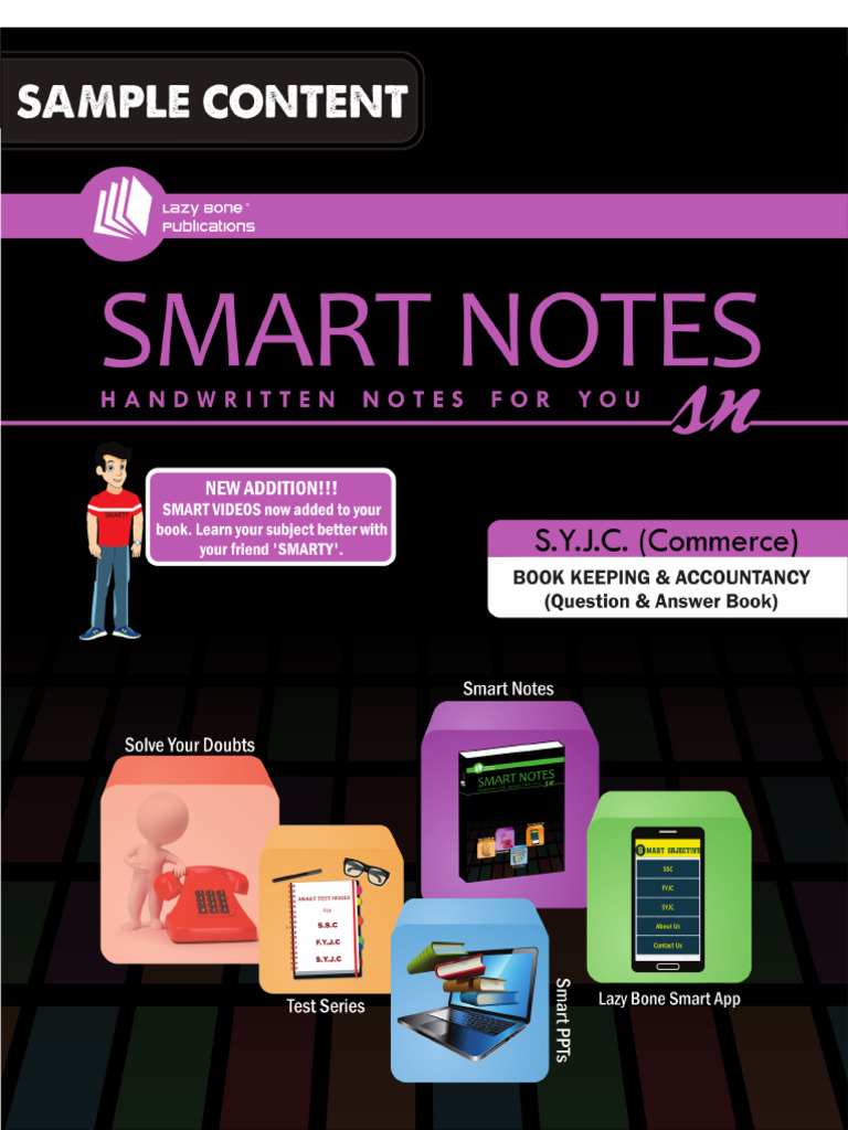 STD 12th Book Keeping and Accountancy Smart Notes Commerce Question and ...